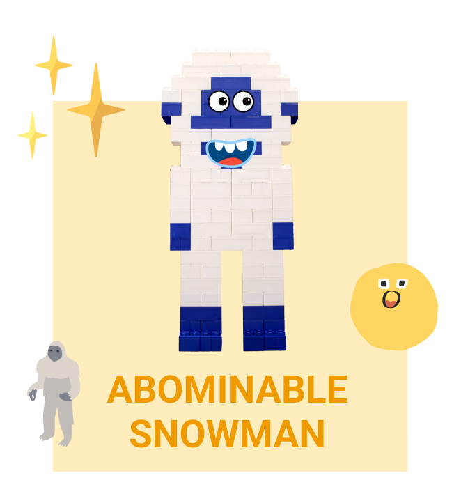 Abominable Snowman Build with Biggo Blocks | Frosty Winter Guide ...