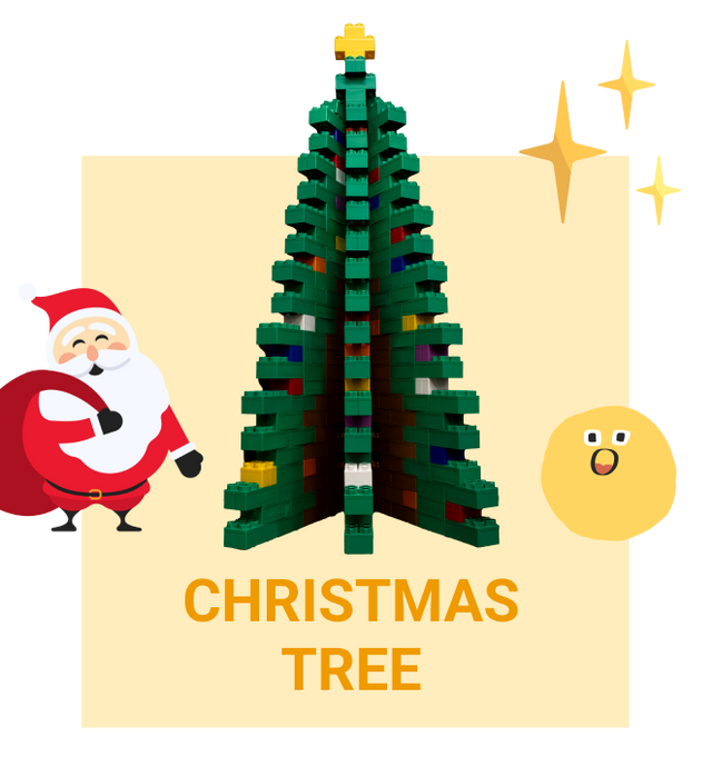 Christmas Tree Build with Biggo Blocks | Grand Holiday Evergreen ...