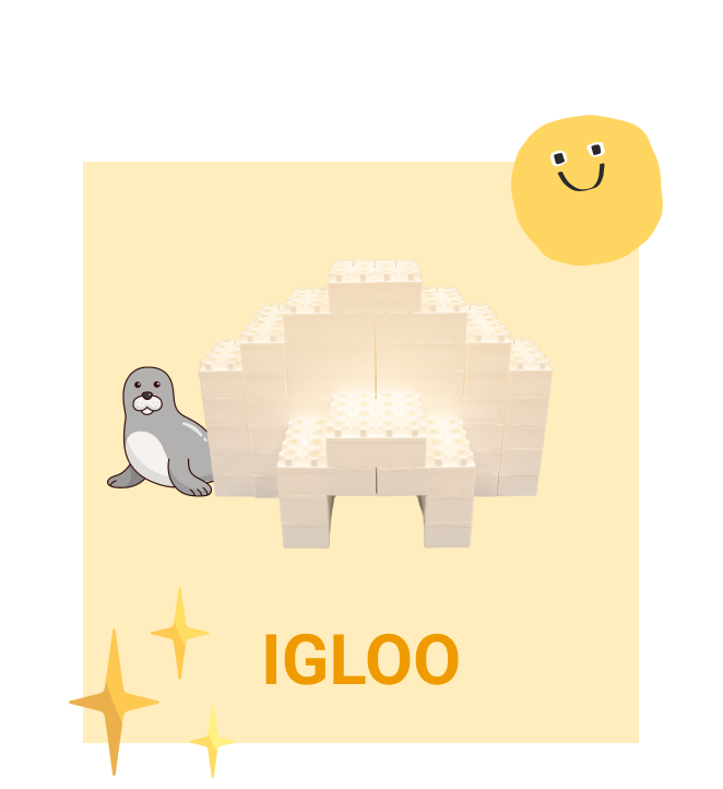 Igloo Build with Biggo Blocks | Winter Themed Creative Play – BiggoBlocks