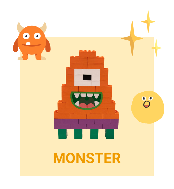 Monster Biggo Blocks Build | Spooky Fun with Biggo – BiggoBlocks