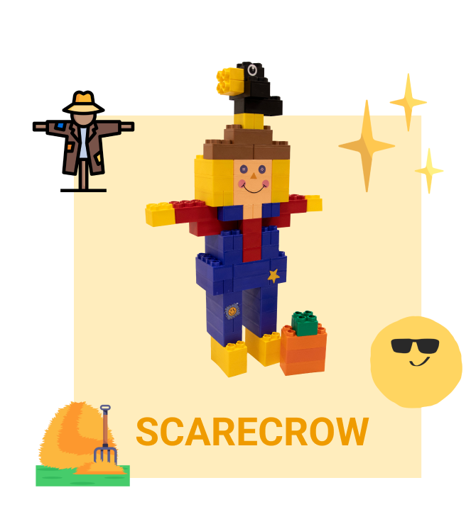 Scarecrow Build with Biggo Blocks | Harvest Season Creation – BiggoBlocks